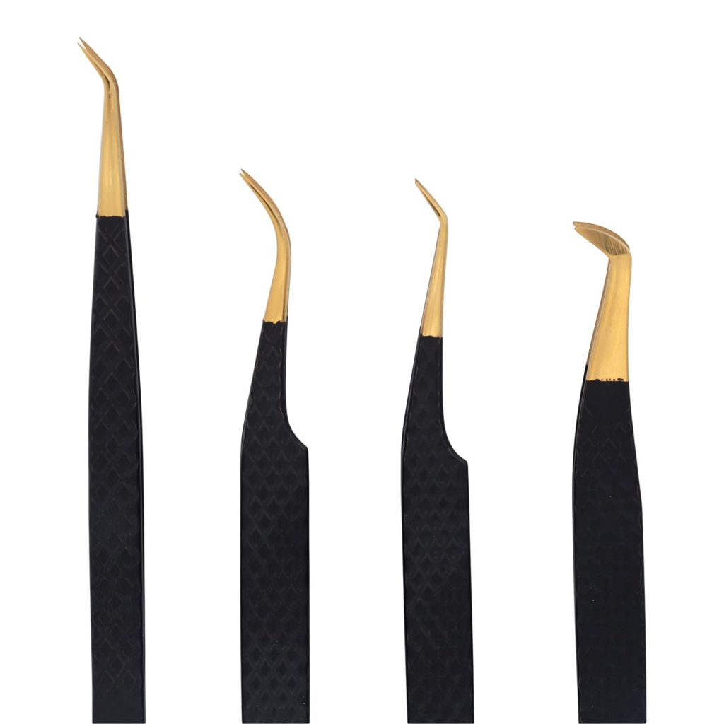 Eyebrow Use and Pointed Tip Type eyelash extension tweezers volume lash ...